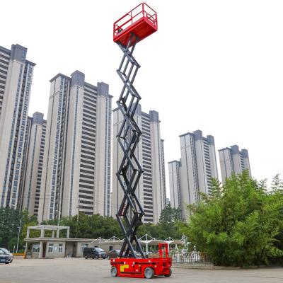 China 14m 230kg Aerial Work Lift Platform Electric Hydraulic Self Propelled Scissor Lifts for sale