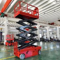 China 6-8m 320kg Electric Hydraulic Small Lift Platform Self Propelled Scissor Lift for sale
