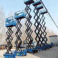 China 8m 16m 230KG Lifting Height Self Propelled Hydraulic Full Electric Scissor Lift Platform for sale