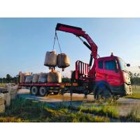 China Hydraulic Boom Crane 5 - 10 Ton Truck Mounted Crane For Construction for sale