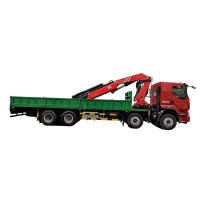 China 8 - 15 Ton Foldable Boom Truck Mounted Hydraulic Lifting Crane for sale