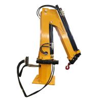 China 8 - 15 Ton Foldable Boom Truck Mounted Hydraulic Lifting Crane for sale