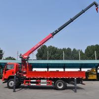 China Truck Crane Hydraulic Telescopic Boom 8 Ton Truck Mounted Crane for sale