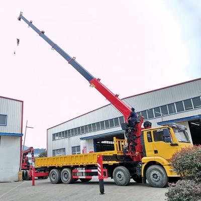 China 8 Ton 12 Ton Hydraulic Cargo Truck Crane Telescoping Boom Crane for sale