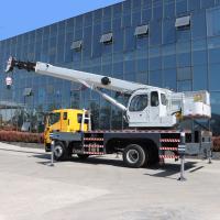 China 10 Tons Telescopic Boom Truck Mounted Crane Mobile Lifting Cranes for sale