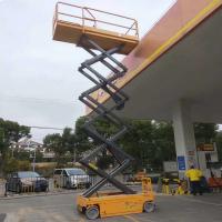 China 10m 12m Full Electric Scissor Lift Aerial Work Platform With 320kg Load Capacity for sale