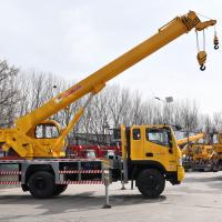 China 10 Tons Telescopic Arm Lifting Crane Hydraulic Truck Mounted Crane for sale
