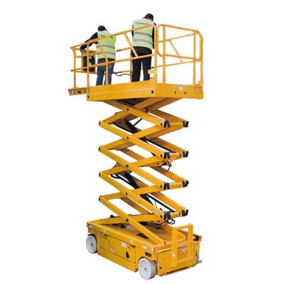 China 10m - 14m Lifting 320kg Hydraulic Electric Self-propelled Scissor Lift for sale