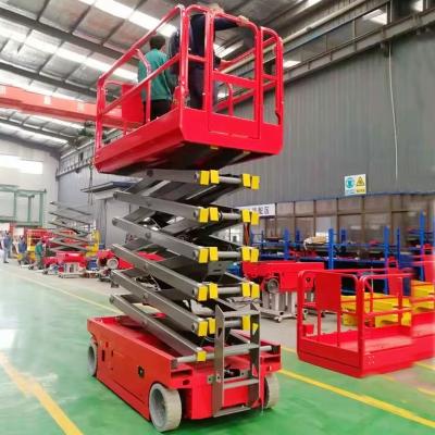 China 6m 8m 10m Hydraulic Scissor Lift Small 1-2 Man Mobile Scissor Lifter for sale