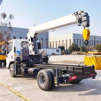 China Small Truck Mounted Crane 4 Ton 5 Ton Hydraulic Boom Truck Cran for sale