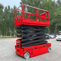 China Scissor Lift Platform 6m 8m 450kg Hydraulic Electric Lift For Warehouses for sale