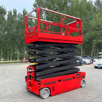 China Scissor Lift Platform 6m 8m 450kg Hydraulic Electric Lift For Warehouses for sale