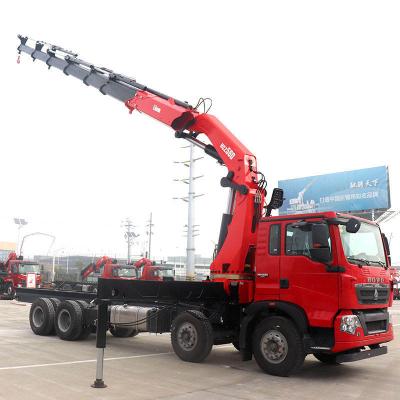China Durable 6 Ton 10 Ton Folding Boom Truck Mounted Crane For Construction for sale