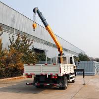 China Hydraulic 7 Ton Knuckle Boom Truck Mounted Crane For Construction Building for sale
