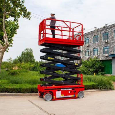 China 6m Self Propelled Electric Scissor Lift Mobile Aerial Work Hydraulic Lift Platform for sale