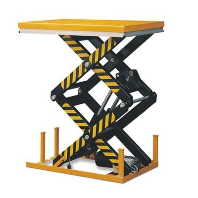 China 1ton 3m Small Warehouse Hydraulic Goods Lift Electric Scissor Lift Tables for sale