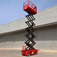 China Electric Scissor Lift Mobile Lifting Platform With 320 - 450kg Load Capacity for sale