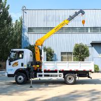 China Hydraulic Crane Truck 10 Ton Cargo Lifting Crane with Straight Arm for sale