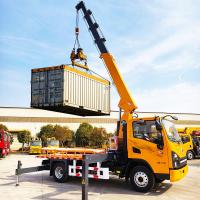 China Hydraulic Crane Truck 10 Ton Cargo Lifting Crane with Straight Arm for sale