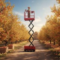 China Self Propelled Electric Scissor Lift 8m 10m 12m Battery Powered Aerial Work Platform for sale