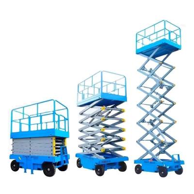 China Max 14m Height Electric Mobile Scissor Lift Self Propelled Hydraulic Lift Platform for sale
