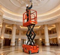 China Lightweight Mini Scissor Lift Platform 4m 6m Small Self Propelled Electric Lifter for sale