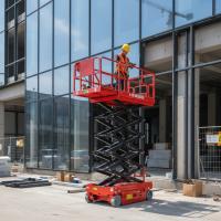 China 16m Electric Self Propelled Aerial Work Platform 320kg Capacity Scissor Lifter for sale