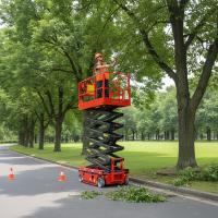 China Electric Scissor Lift Hydraulic Aerial Lift Platform Cherry Picker Lifter for sale