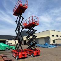 China Hydraulic Self Propelled Scissor Lift 12m 14m Working Height Electric Lifting Platform for sale