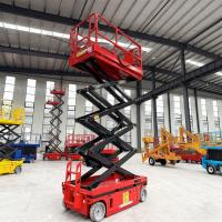 China 6m 230kg Capacity Electric Mini Scissor Lift Platform For Narrow Spaces for sale