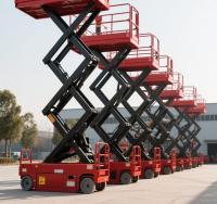 China 10M 12M Electrical Scissor Lift Automatic Self Propelled Lifting Platform for sale