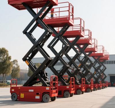 China 10M 12M Electrical Scissor Lift Automatic Self Propelled Lifting Platform for sale