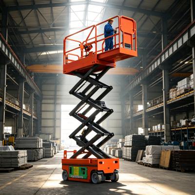 China CE Certified Scissor Lift Platform 6m 8m Electric Hydraulic Lifter For Warehouses for sale