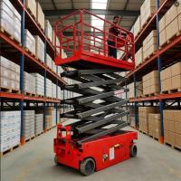 China 6m 8m 10m 12m Self Propelled Scissor Lift Elevator Hydraulic Aerial Lifting Platform for sale