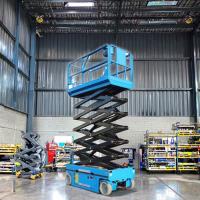 China 10m 12m 14m Full Electric Scissor Lift Vertical Aerial Work Platform for Warehouse for sale