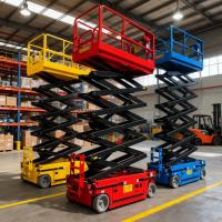 China 10m 12m 14m Full Electric Scissor Lift Vertical Aerial Work Platform for Warehouse for sale