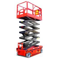 China Mobile Lifting Platform Electric Hydraulic Scissor Lift 16m For High Altitude Work for sale