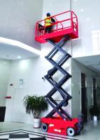 China Mini Full Electric Scissor Lift 230kg Load 6m Height For Indoor Maintenance for sale