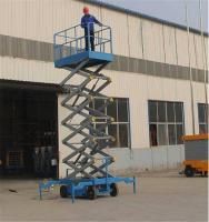 China 4 - 18m Movable Scissor Lifter Hydraulic Electric Lifting Platform For Aerial Work for sale
