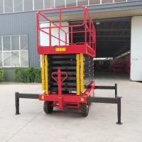 China 4 - 18m Movable Scissor Lifter Hydraulic Electric Lifting Platform For Aerial Work for sale