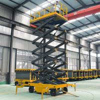 China 12m 500kg Scissor Lift Platform Hydraulic Mobile Scissor Lifter for sale