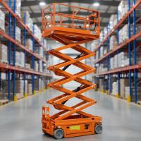 China 12m Working Height 320kg Load Electric Scissor Lift For Warehouse Maintenance for sale