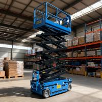 China 12m Working Height 320kg Load Electric Scissor Lift For Warehouse Maintenance for sale