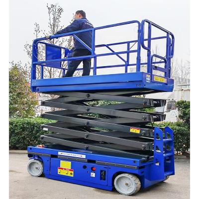 China 4 - 14m Mobile Scissor Lifting Platform Electric Scissors Lifts for sale