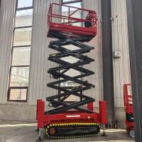 China Rough Terrain Tracked Scissor Lift Electric Self Propelled Crawler Aerial Work Platform for sale