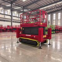 China Rough Terrain Tracked Scissor Lift Electric Self Propelled Crawler Aerial Work Platform for sale
