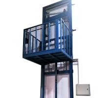 China 1000kg Load 5m Hydraulic Freight Elevator Industrial Goods Lift for sale
