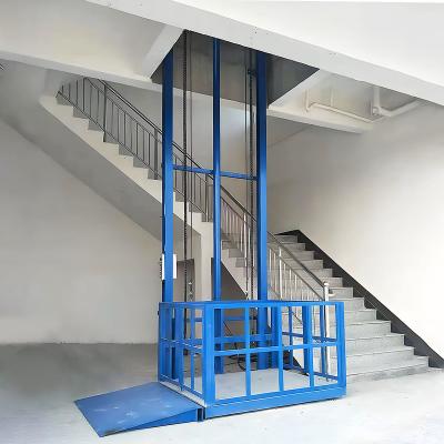 China 1000kg Load 5m Hydraulic Freight Elevator Industrial Goods Lift for sale