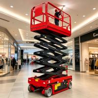 China 8m Lifting Stable Durable Scissor Lift Platform For Building Maintenance for sale