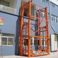 China Small Electric Hydraulic Vertical Freight Elevator Double Guide Rail Cargo Lift for sale